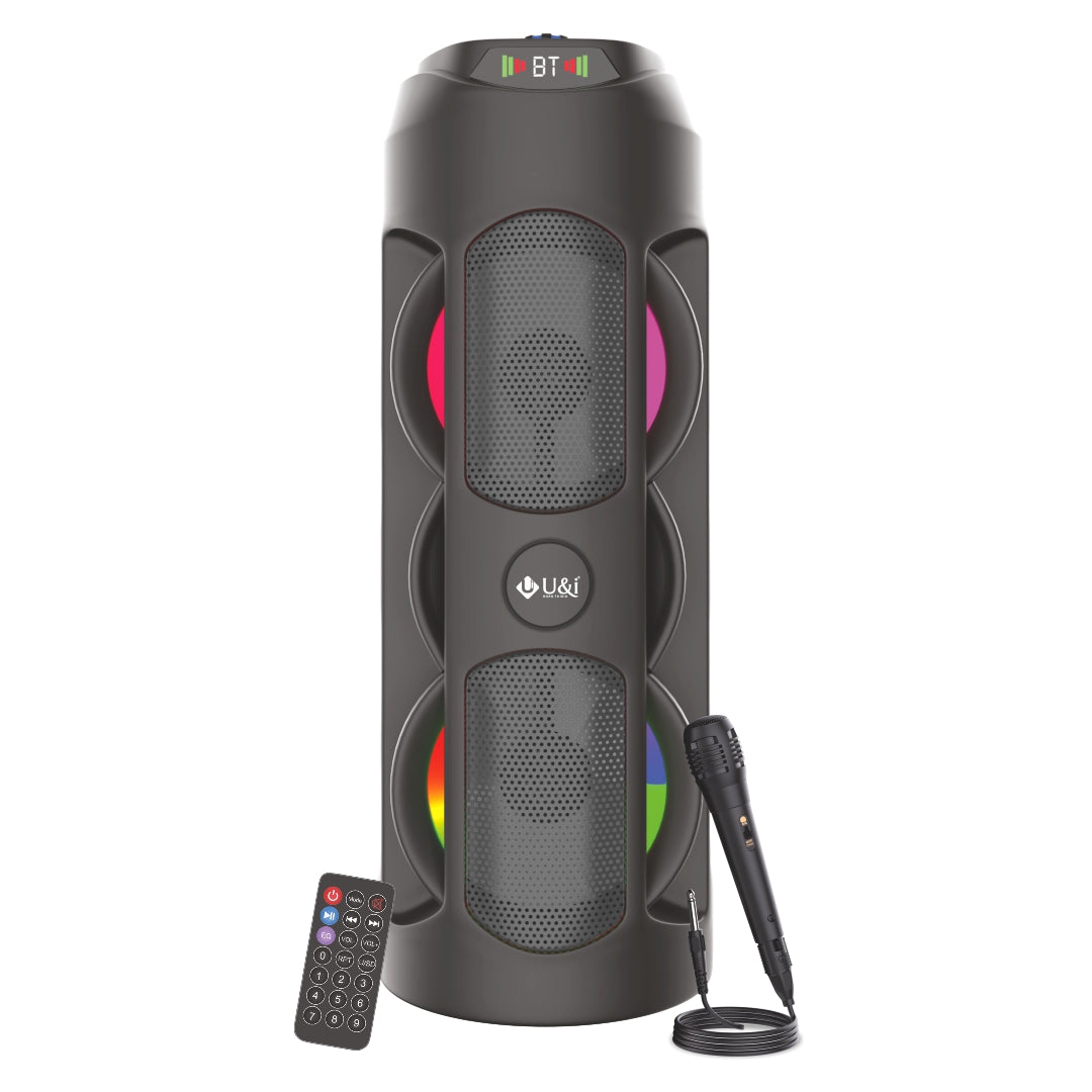 U&i Wow Series 40W Output Multimedia Tower Speaker with 6 Hours Batter ...